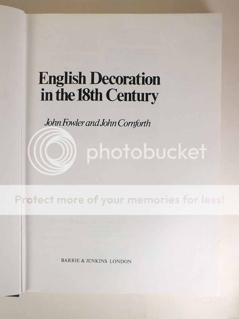 English Decoration In The 18th Century By John Fowler and John ...