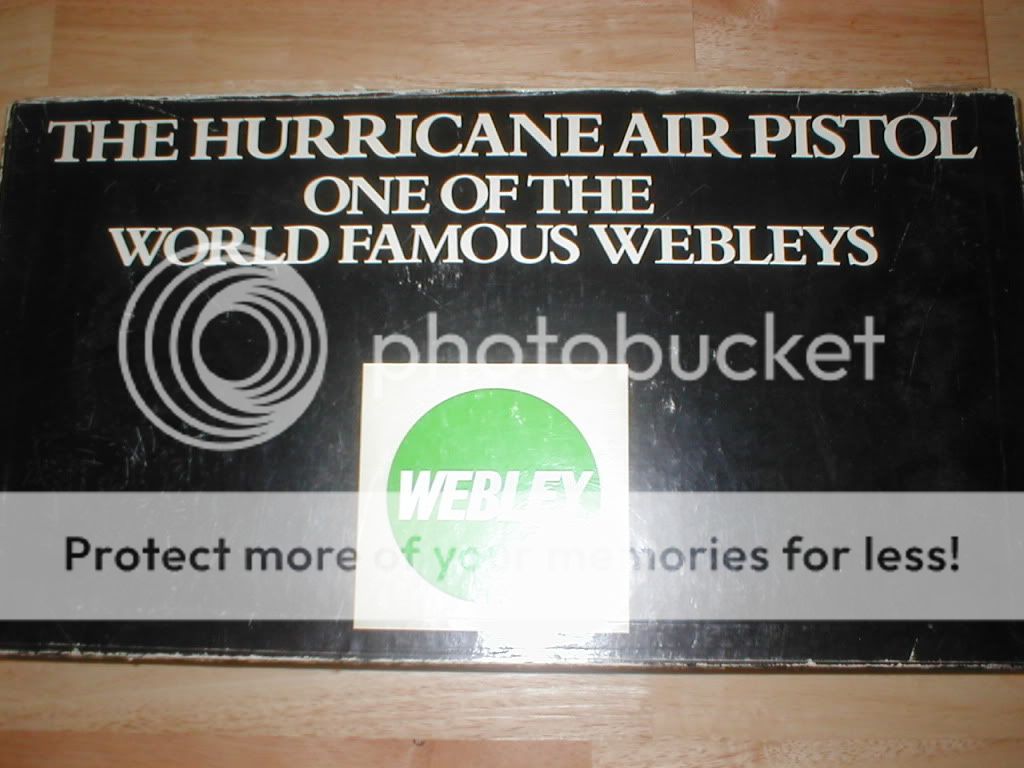 webley hurricane boxed for sale